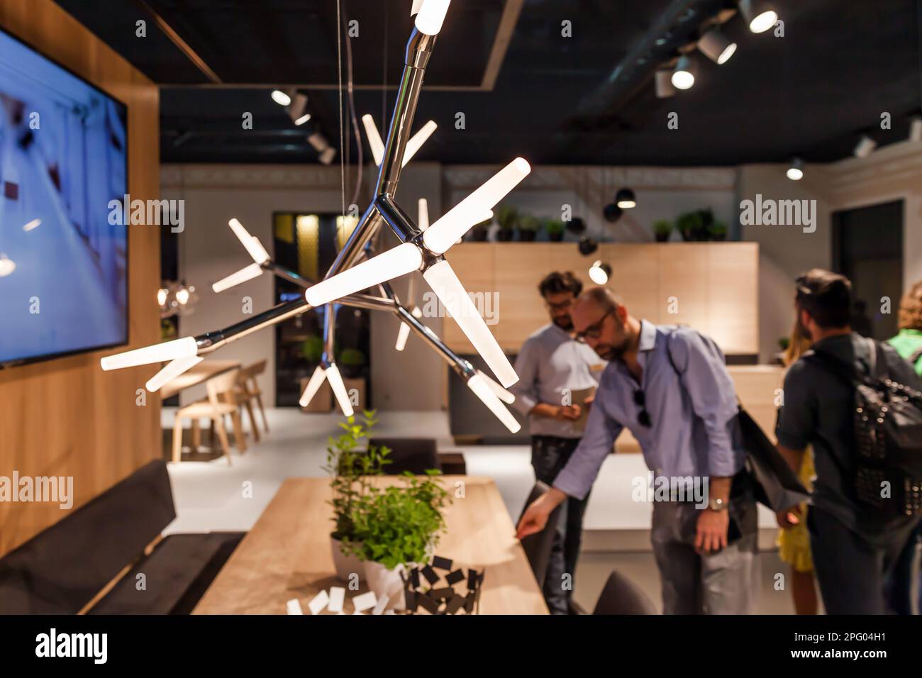 MILAN, ITALY - APRIL 22, 2018: 57th exhibition of Salone Internationale ...