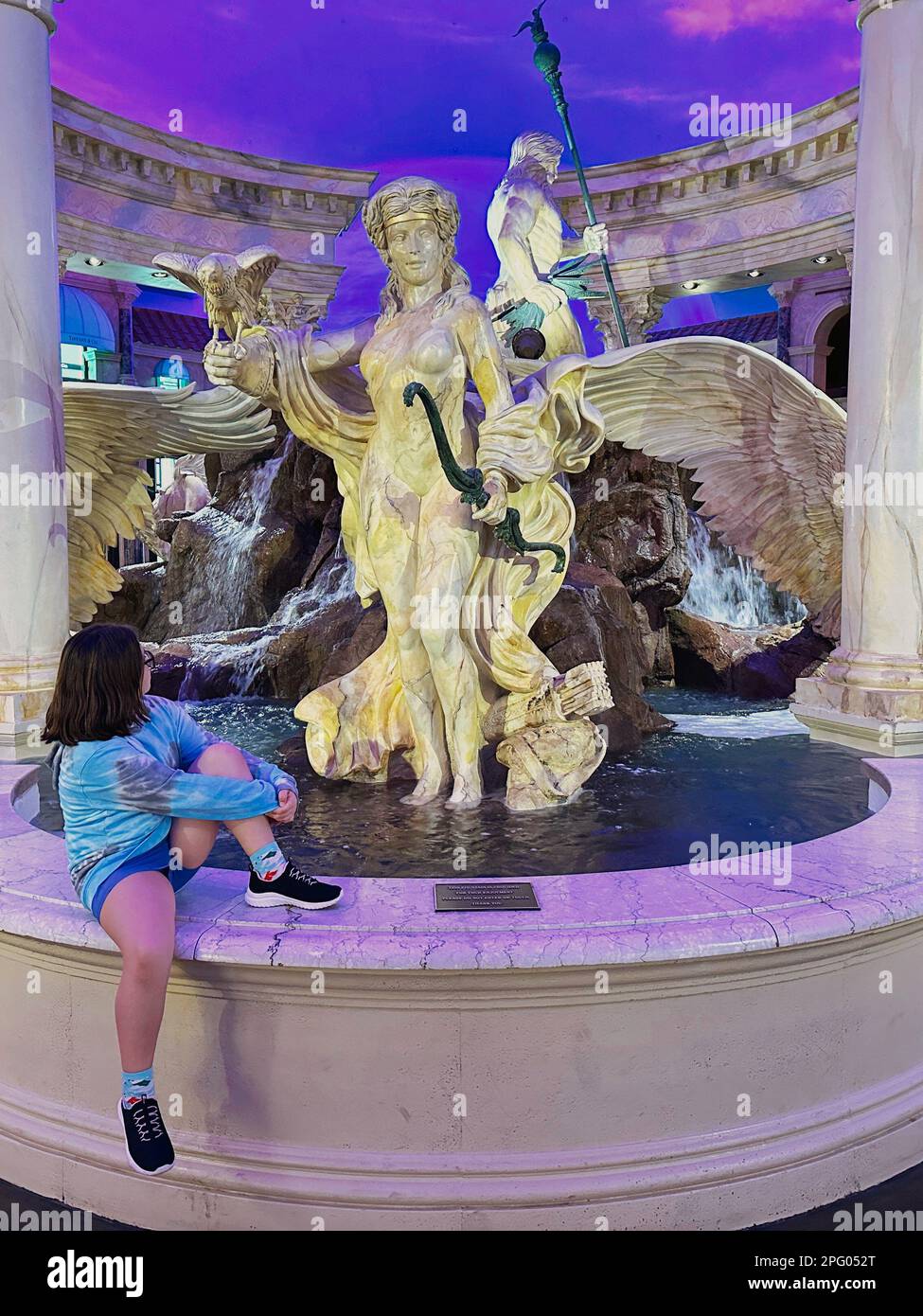 Las Vegas, Nevada - March 13, 2023 - Purple, pink, and gold the main ...