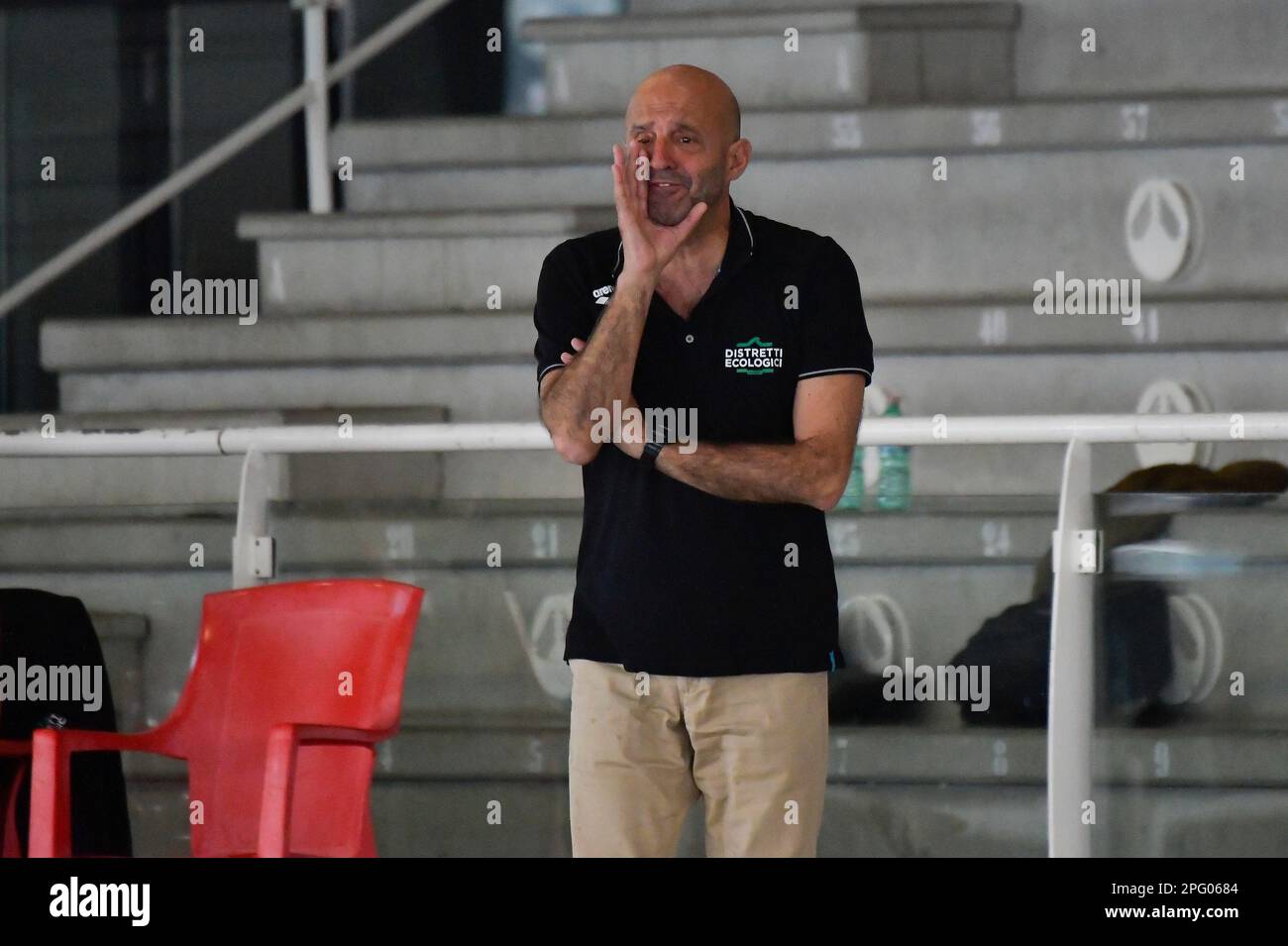 Rome, Italy. 18th Mar, 2023. Head coach Maurizio Mirarchi (Distretti ...