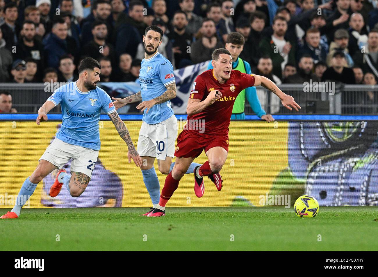 Andrea Belotti of AS Roma during football Match, Stadio Olimpico, Lazio ...