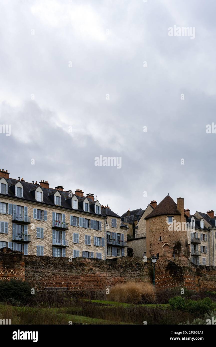 LE MANS, FRANCE - MARCH 8th, 2023: The Romans walls in Le Mans Stock ...