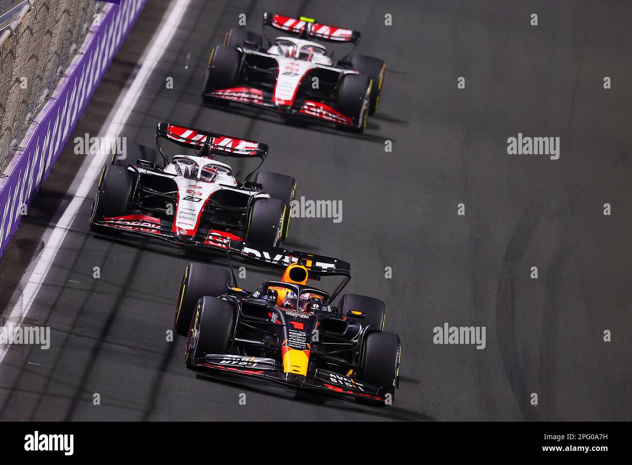 Jeddah, Saudi Arabia. 19th Mar, 2023. #1 Max Verstappen (NLD, Oracle Red Bull Racing), #20 Kevin ...