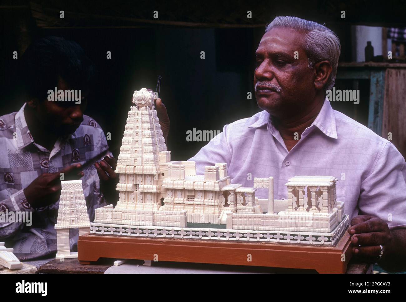 Pith work in Kumbakonam, Tamil Nadu, India, Asia Stock Photo - Alamy