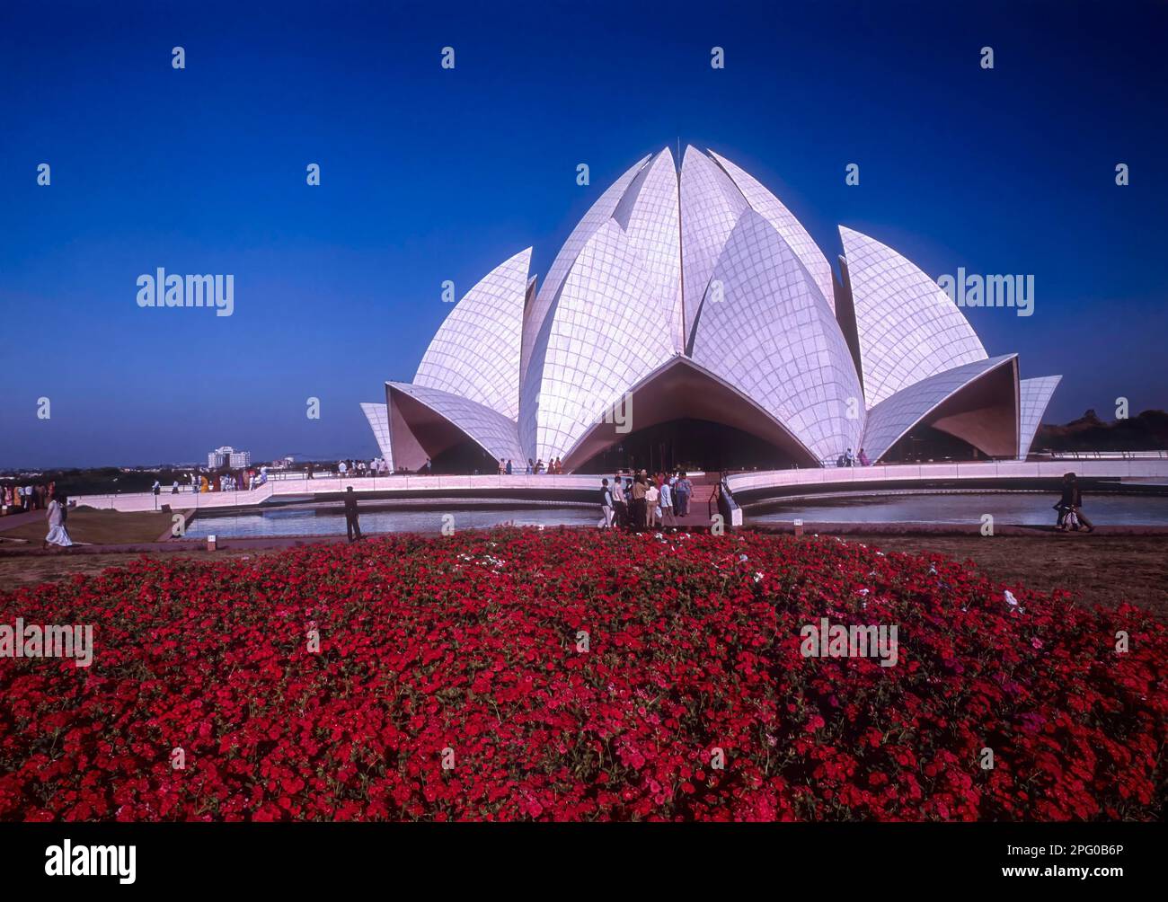 The Lotus temple Bahai house of Worship in New Delhi, India, Asia Stock ...