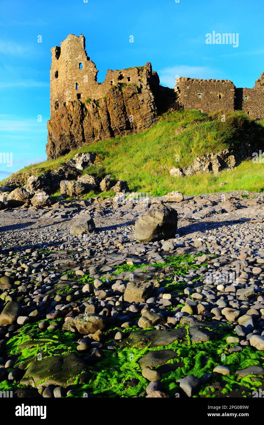Dunure Castle, South Ayreshire, on the Firth of Clyde, Scotland, United ...