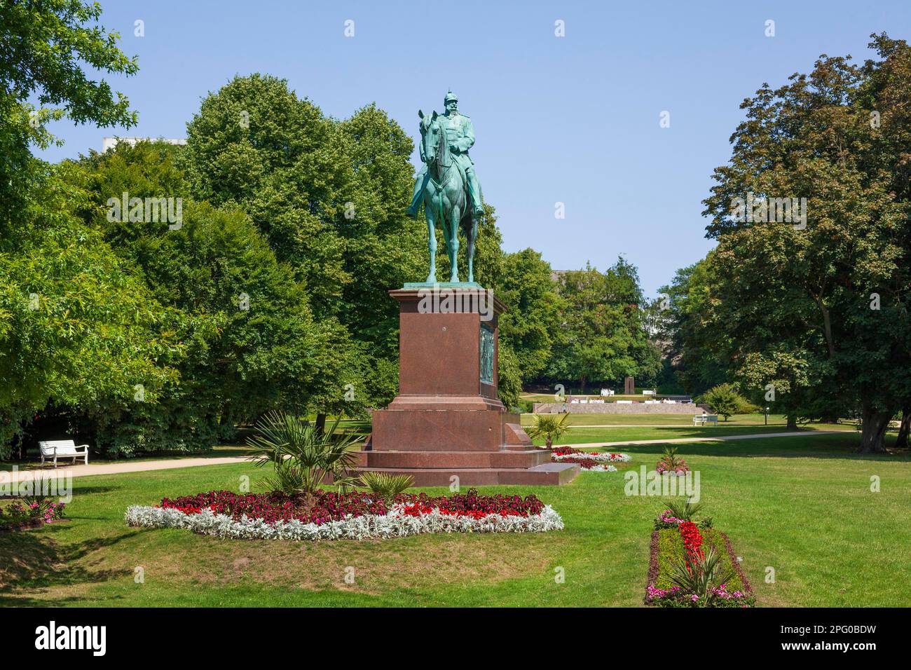 Equestrian Monument to Emperor Wilhelm I in Kiel Castle Garden, Kiel ...