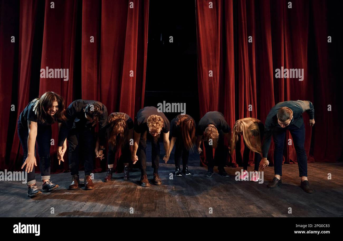 People Acting On Stage