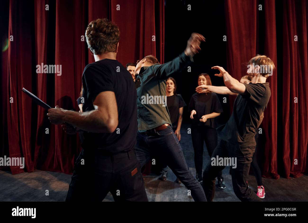 Fight scene rehearsal hi-res stock photography and images - Alamy