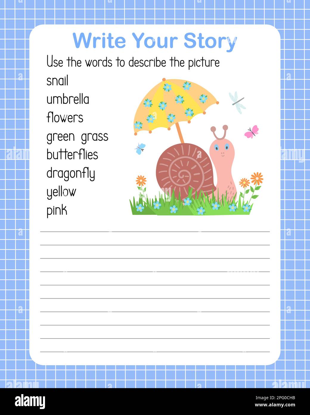 Write a story the English language grammar elementary level for kids ...