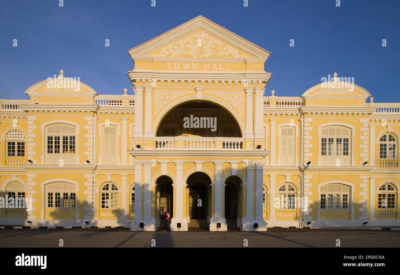 Malaysia, Penang, Georgetown, Town Hall Stock Photo - Alamy