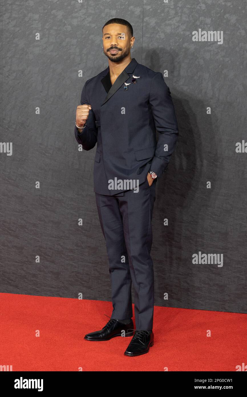 Celebrity red carpet arrivals at the Creed III European Premiere in ...