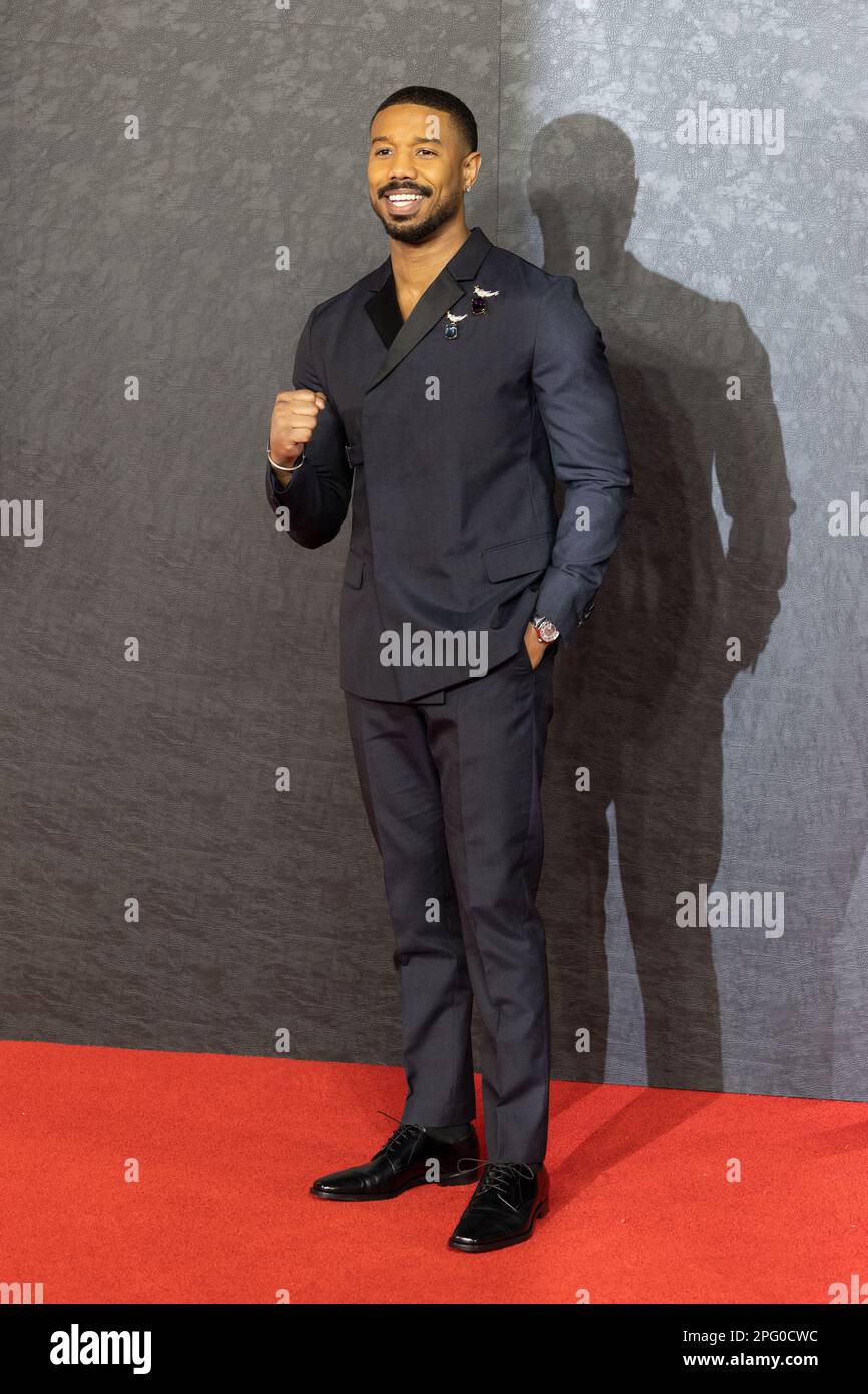 Celebrity red carpet arrivals at the Creed III European Premiere in ...