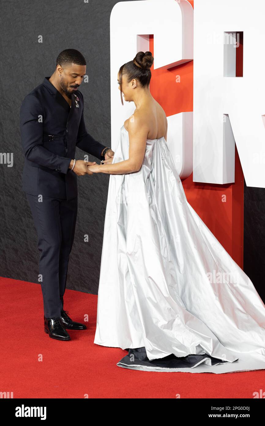 Celebrity red carpet arrivals at the Creed III European Premiere in ...