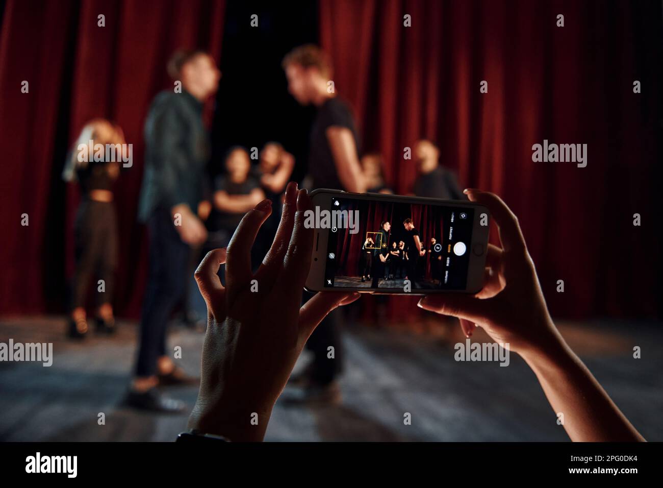 Theater backstage hands hi-res stock photography and images - Alamy