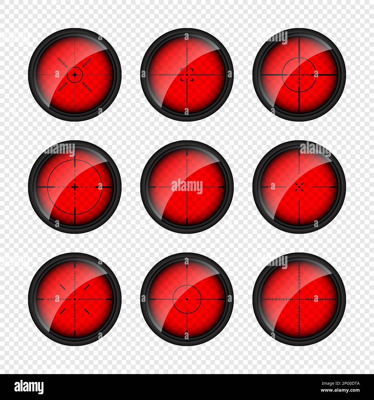 Various weapon thermal infrared sights, sniper rifle optical scopes ...