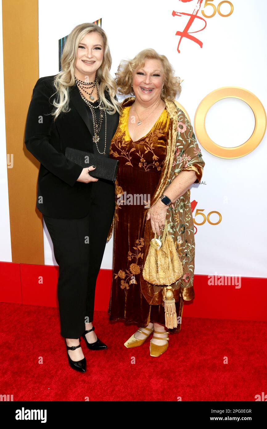 LOS ANGELES - MAR 17: Emelia Banninger, Beth Maitland at the 50th ...