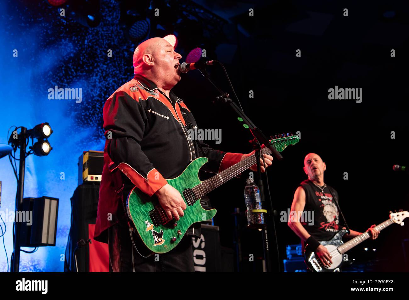Jake Burns & Ali McMordie of Stiff Little Fingers Performing at the Barrowland Glasgow on St ...