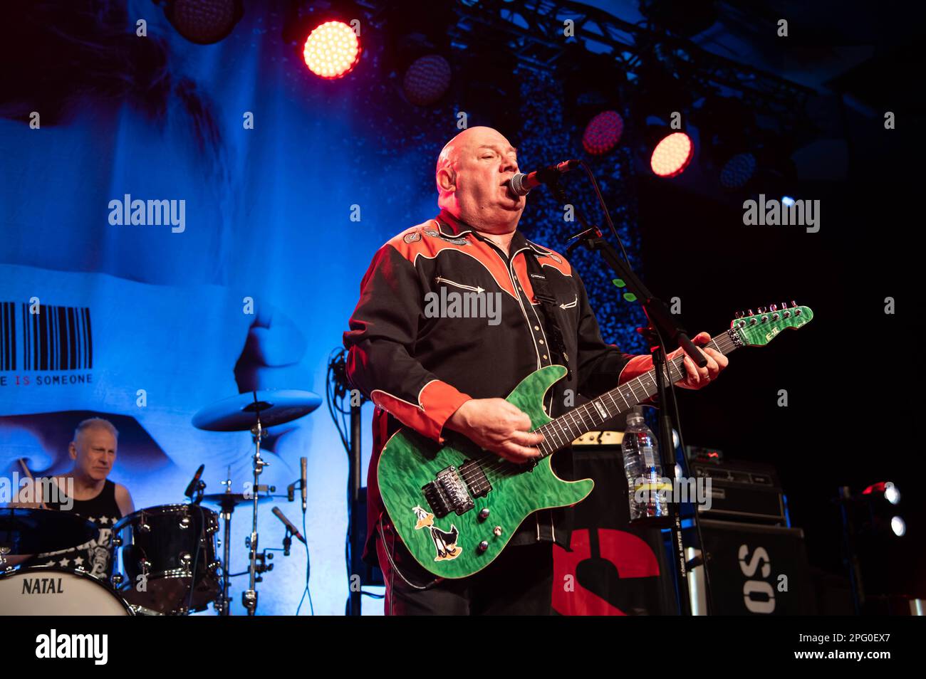 Jake Burns & Steve Grantley of Stiff Little Fingers Performing at the Barrowland Glasgow on St ...
