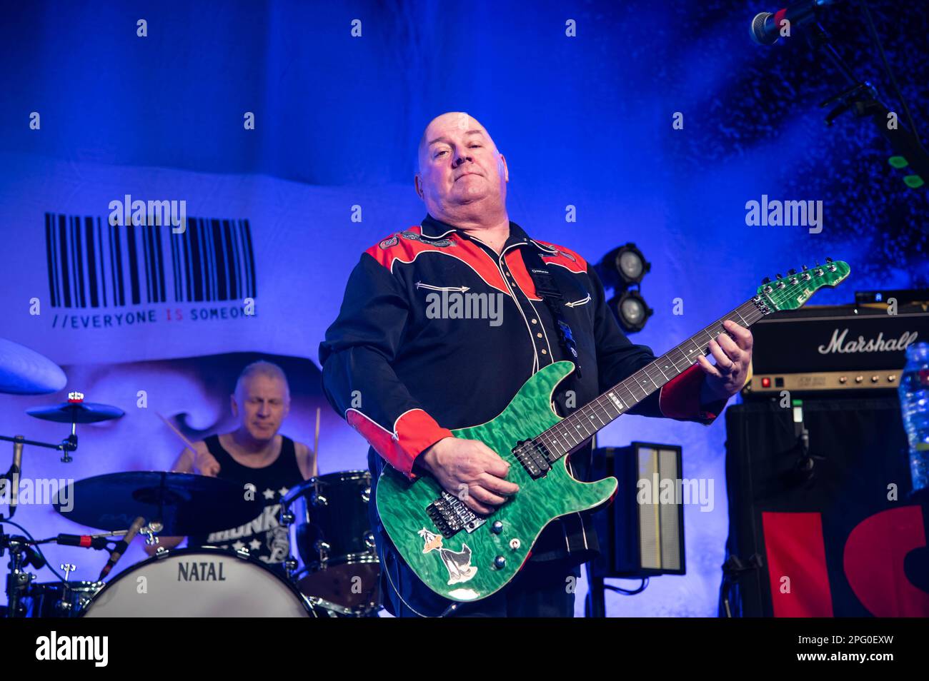 Jake Burns & Steve Grantley of Stiff Little Fingers Performing at the Barrowland Glasgow on St ...