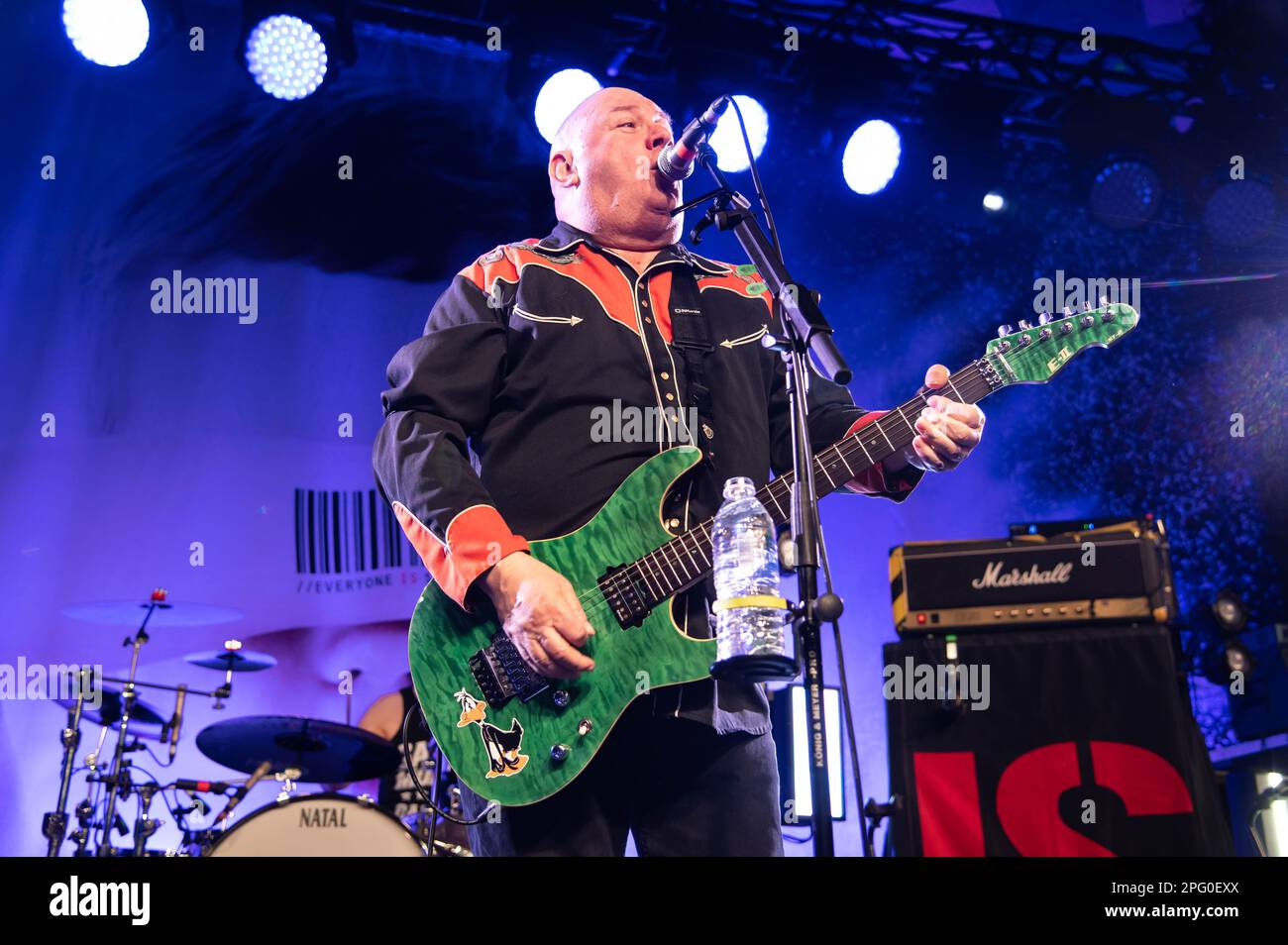 Jake Burns of Stiff Little Fingers Performing at the Barrowland Glasgow ...