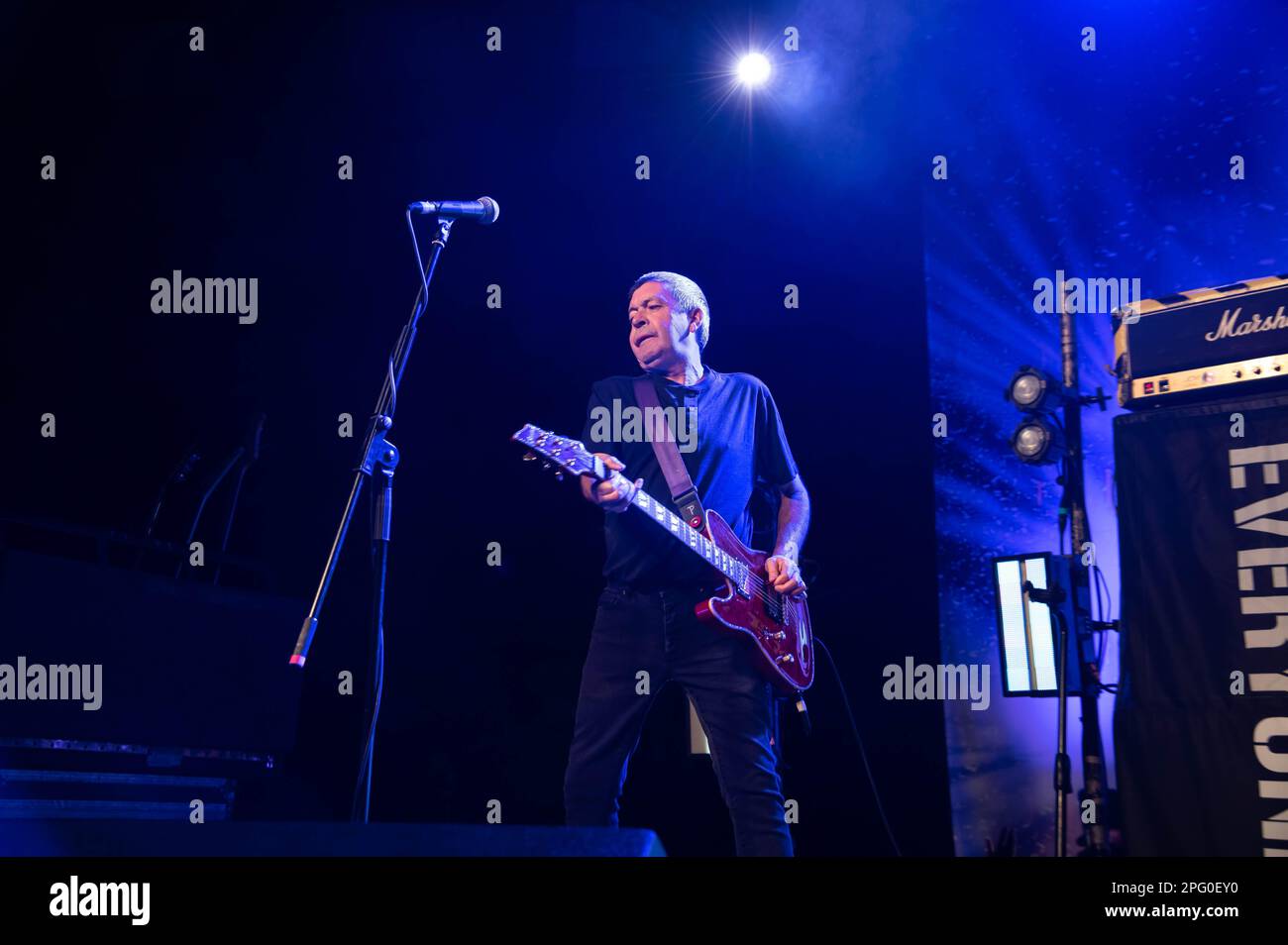 Ian McCallum of Stiff Little Fingers Performing at the Barrowland ...