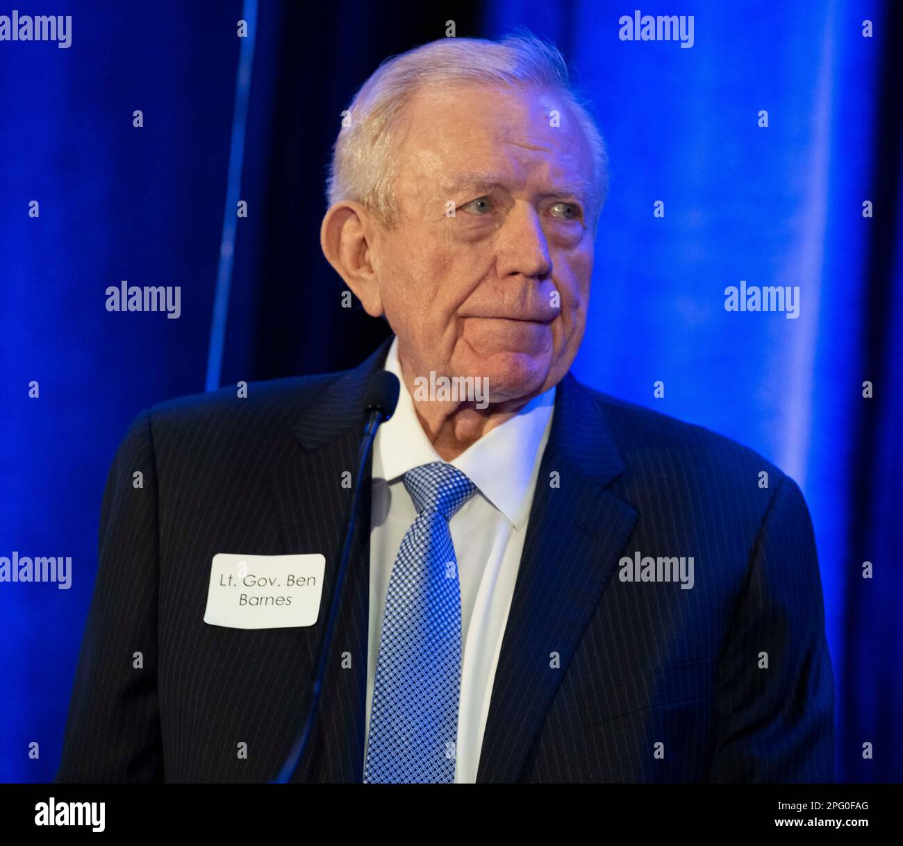 Former Texas Speaker of the House, BEN BARNES, shown at a February 13 ...