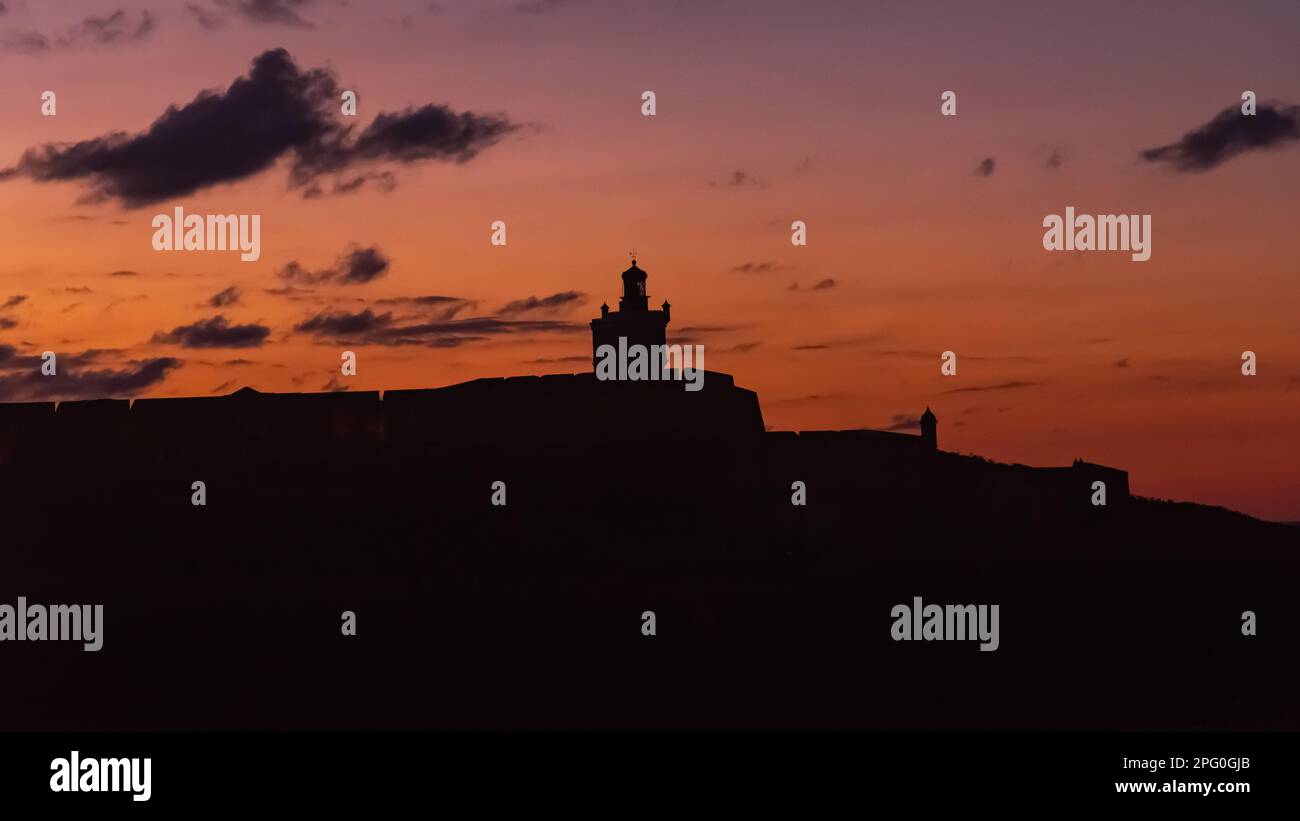 Sunset in San Juan, Puerto Rico Stock Photo - Alamy