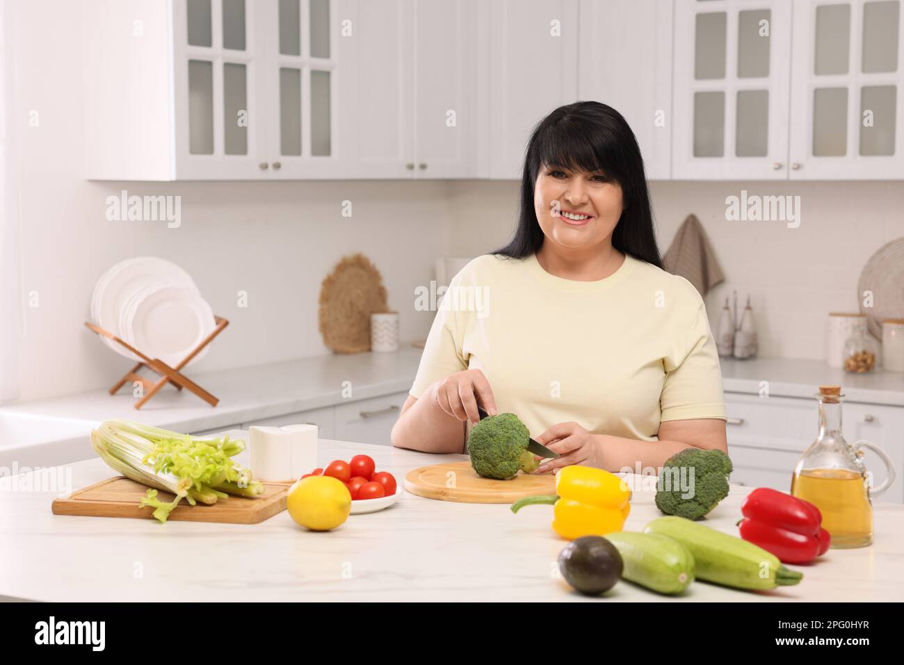 Beautiful overweight woman hi-res stock photography and images - Alamy