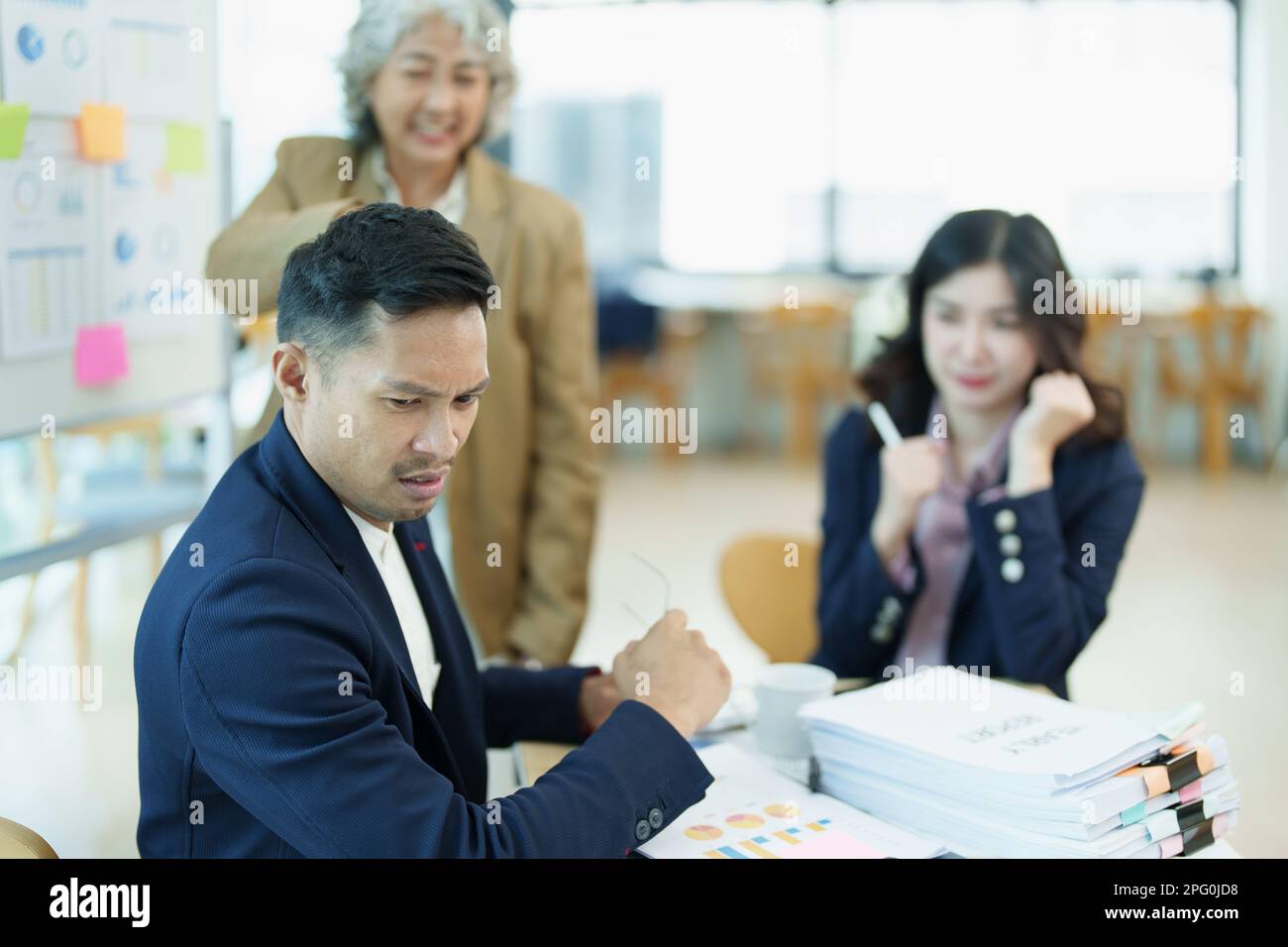 Females only sad office hi-res stock photography and images - Alamy