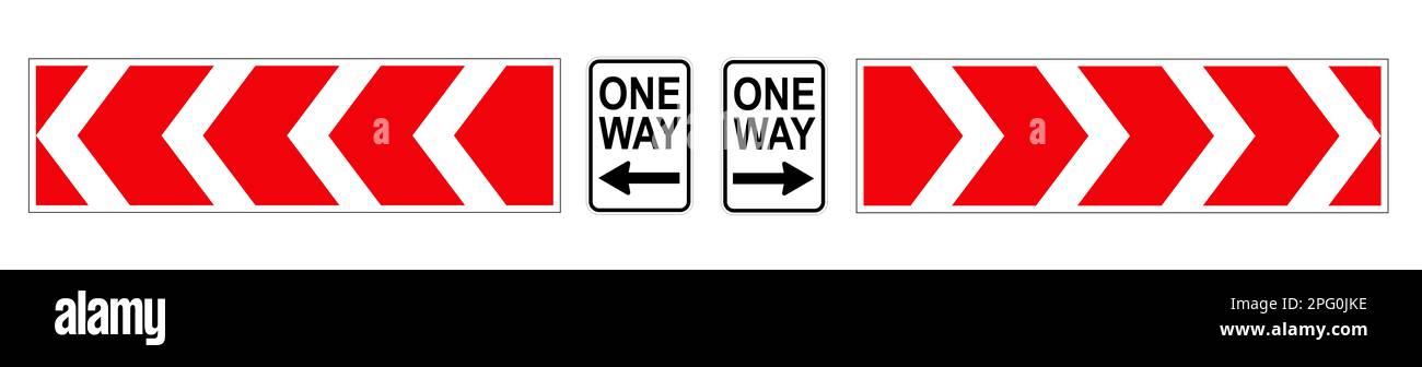 Set with different road signs on white background. Banner design Stock ...