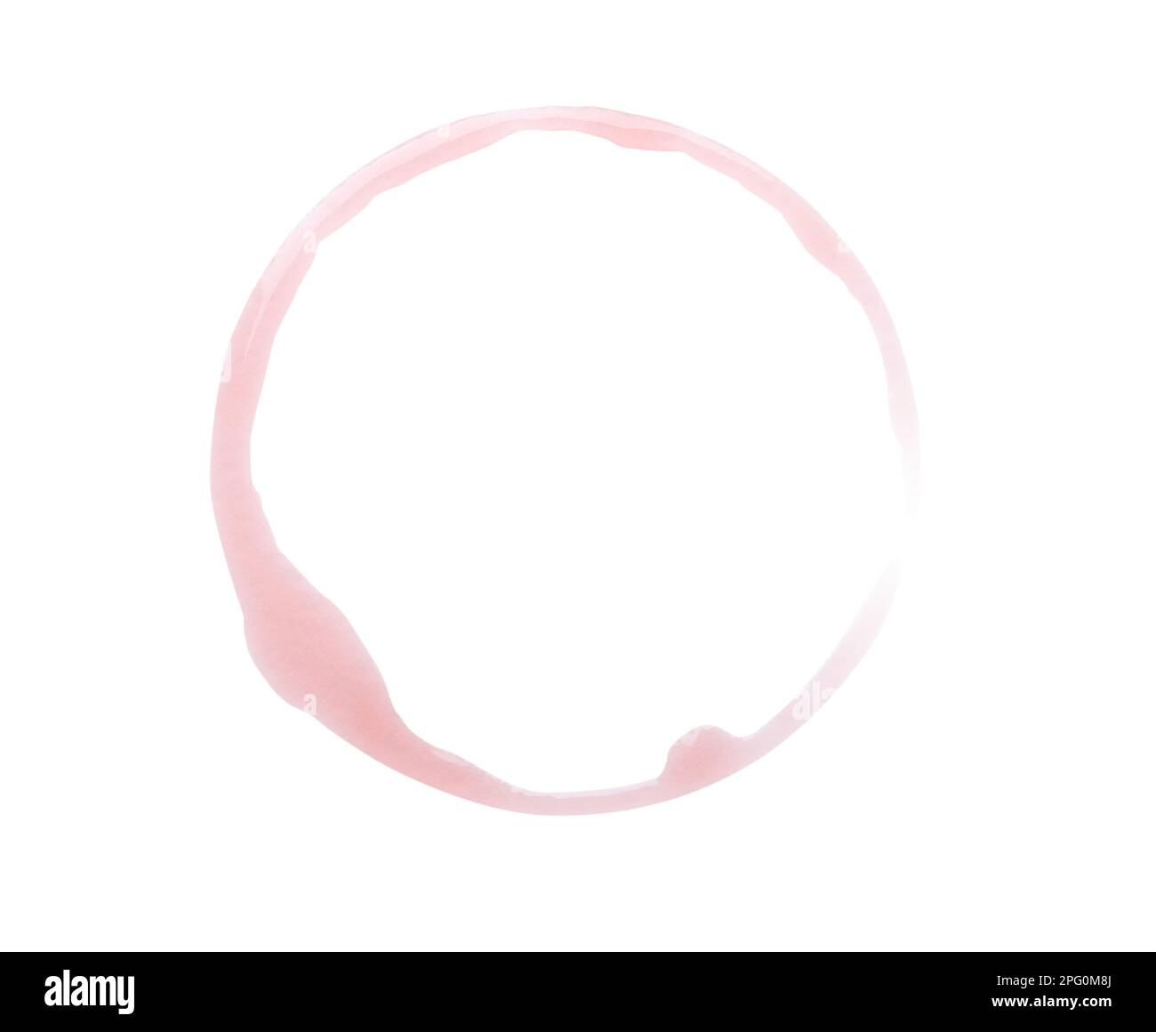 Wine ring on white background, top view Stock Photo - Alamy