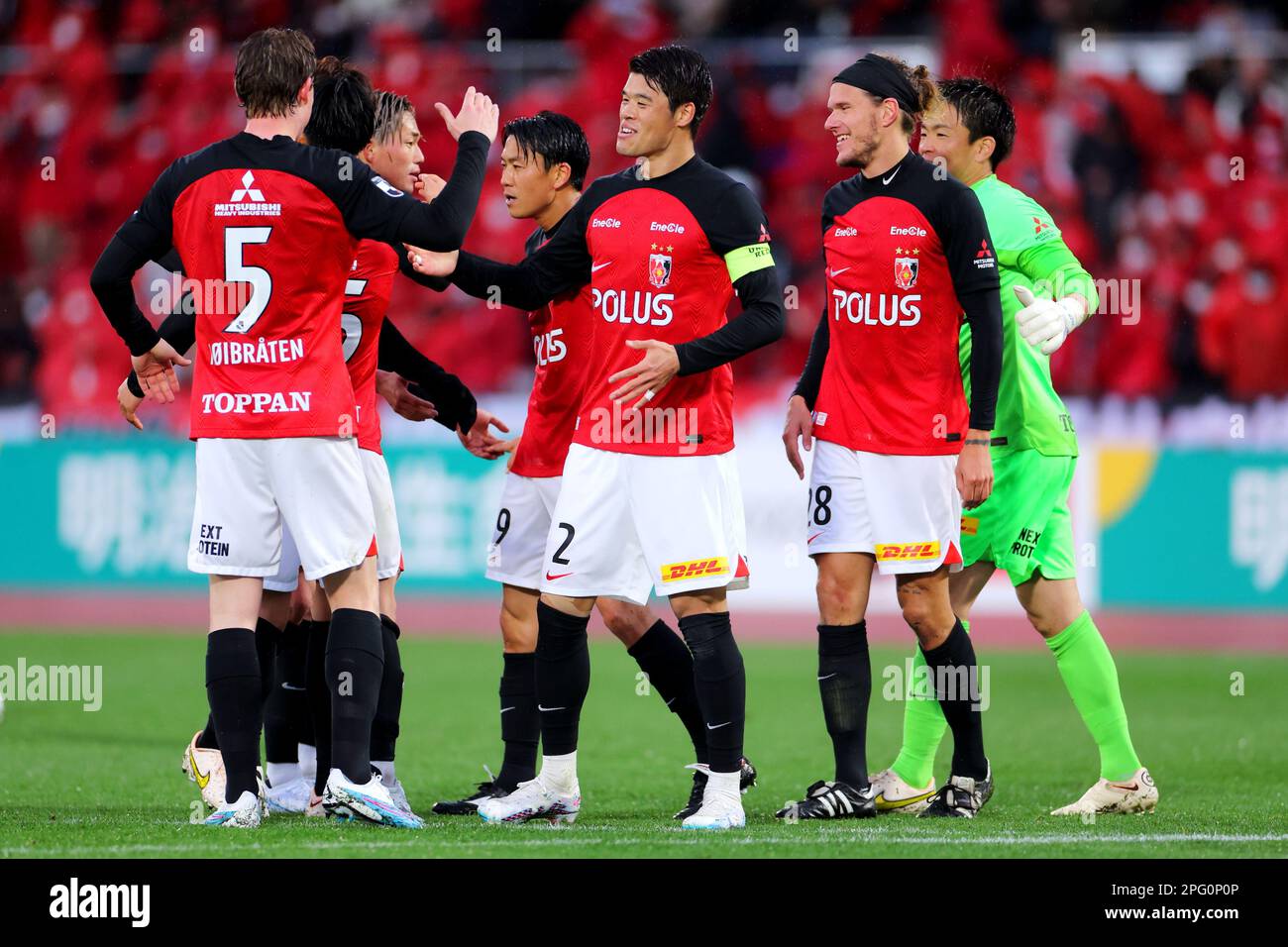 Urawa Komaba Stadium, Saitama, Japan. 18th Mar, 2023. Urawa Reds team ...