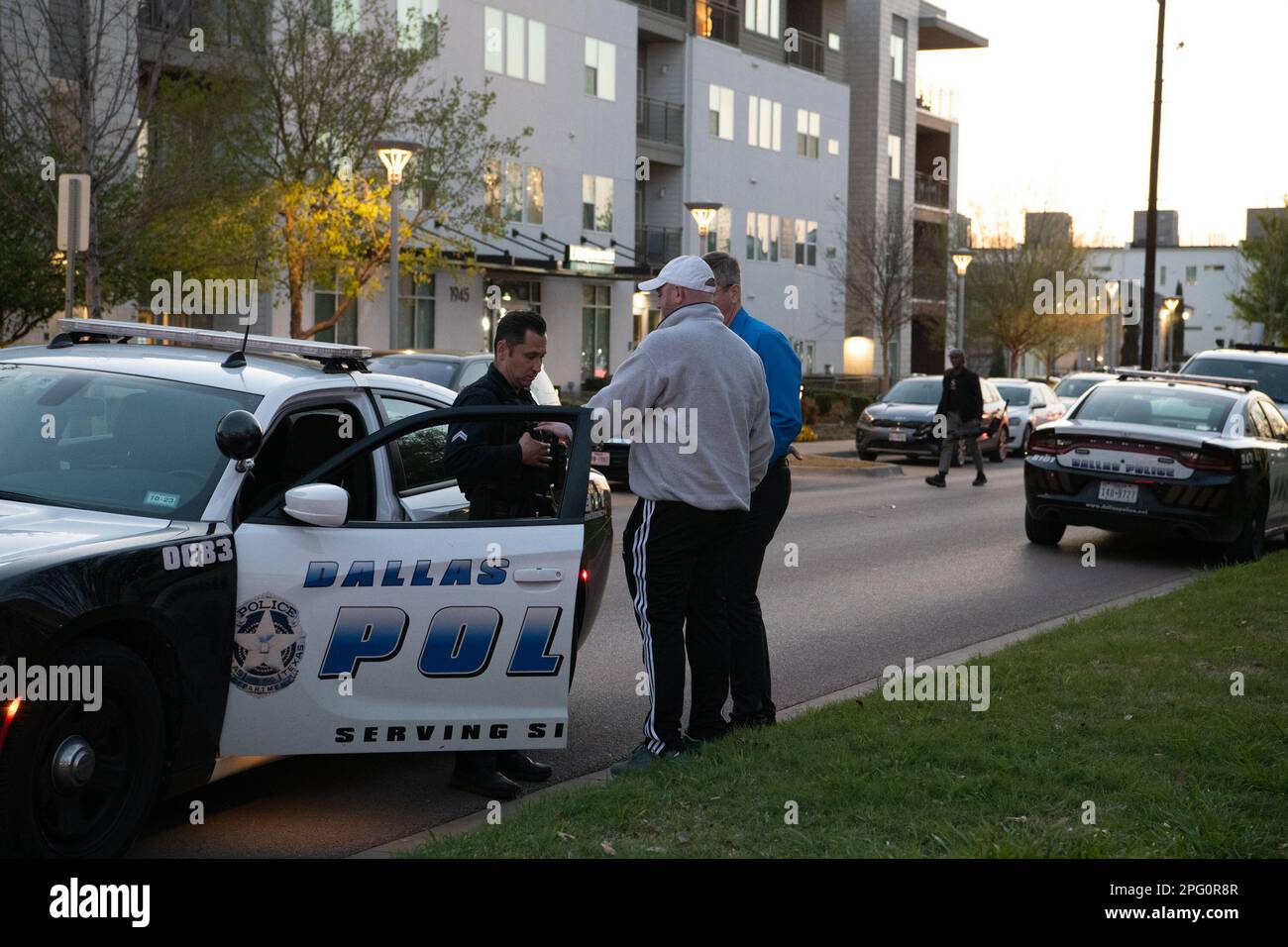 Dallas, Texas, USA. March 19, 2023, Dallas, TX: A Dallas police officer ...