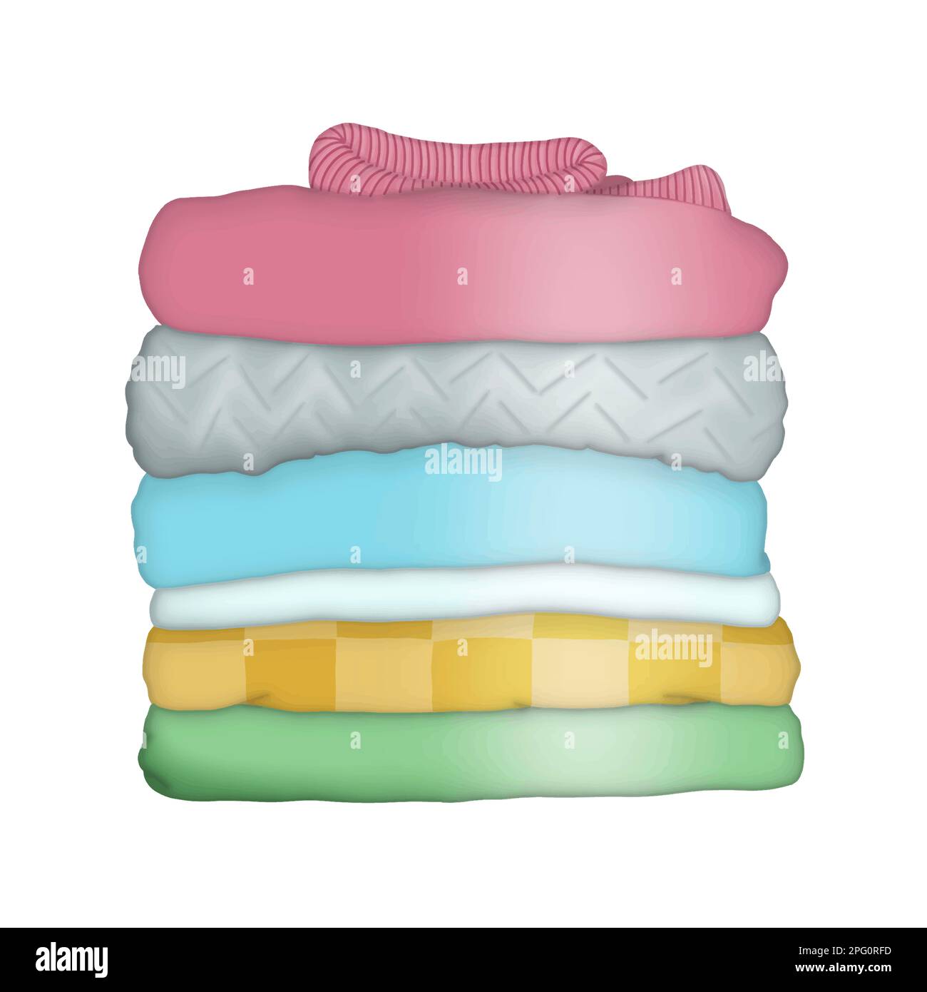 Clothes stack clipart Cut Out Stock Images & Pictures - Alamy