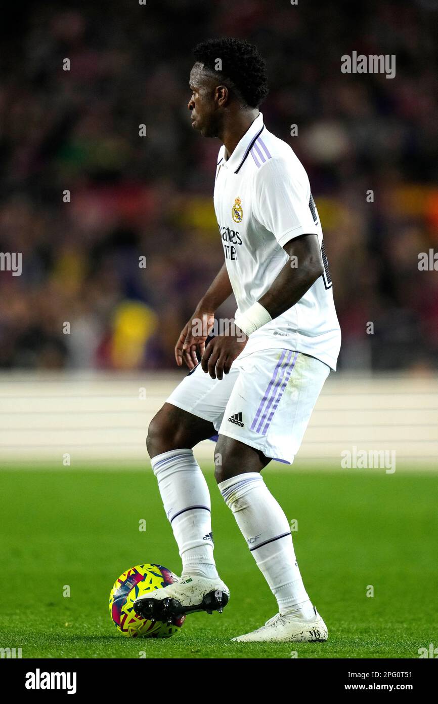 Barcelona, Spain. 19th Mar, 2023. Vinicius Jr (Real Madrid CF) in ...