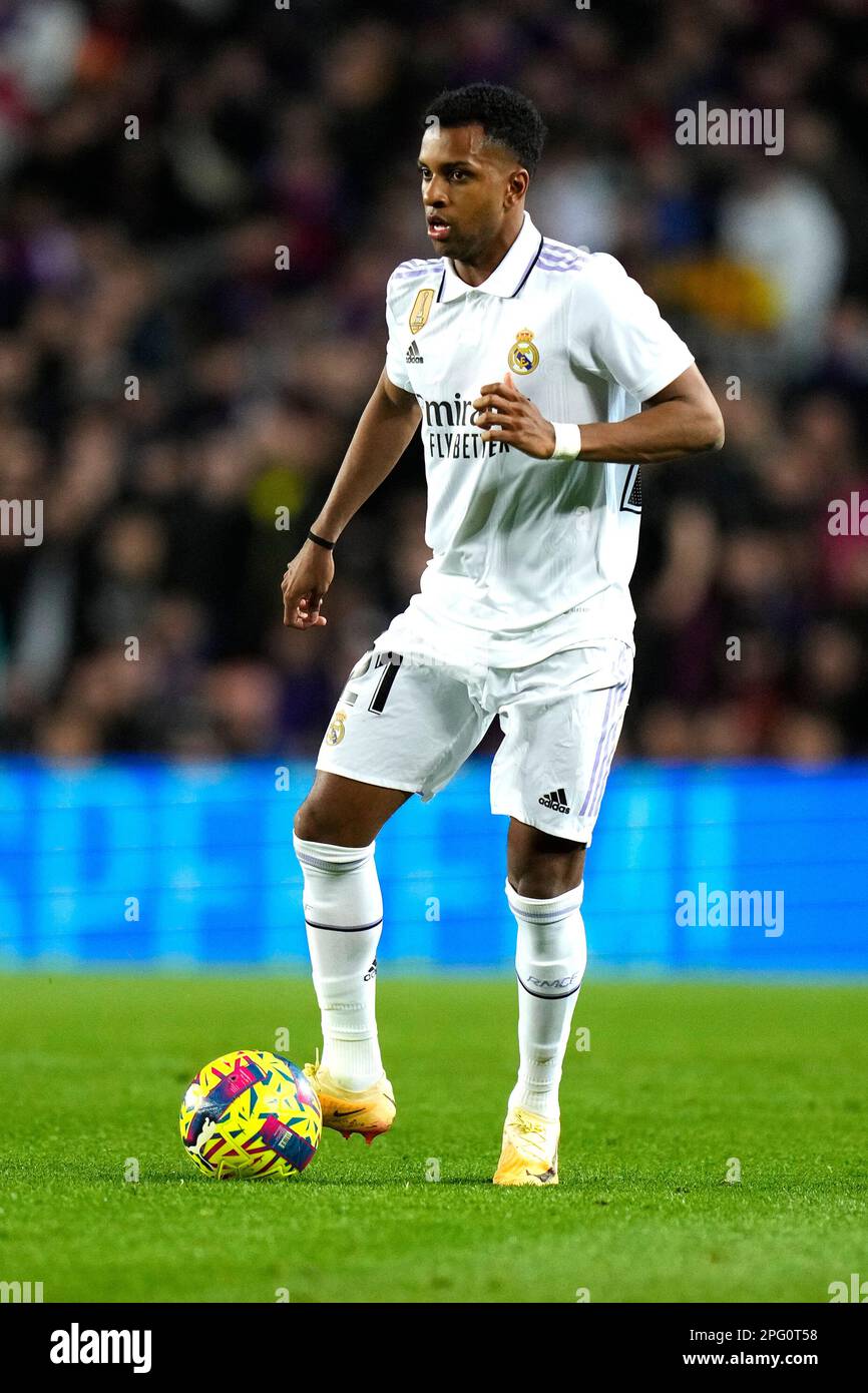Barcelona, Spain. 19th Mar, 2023. Rodrygo (Real Madrid CF) in action ...