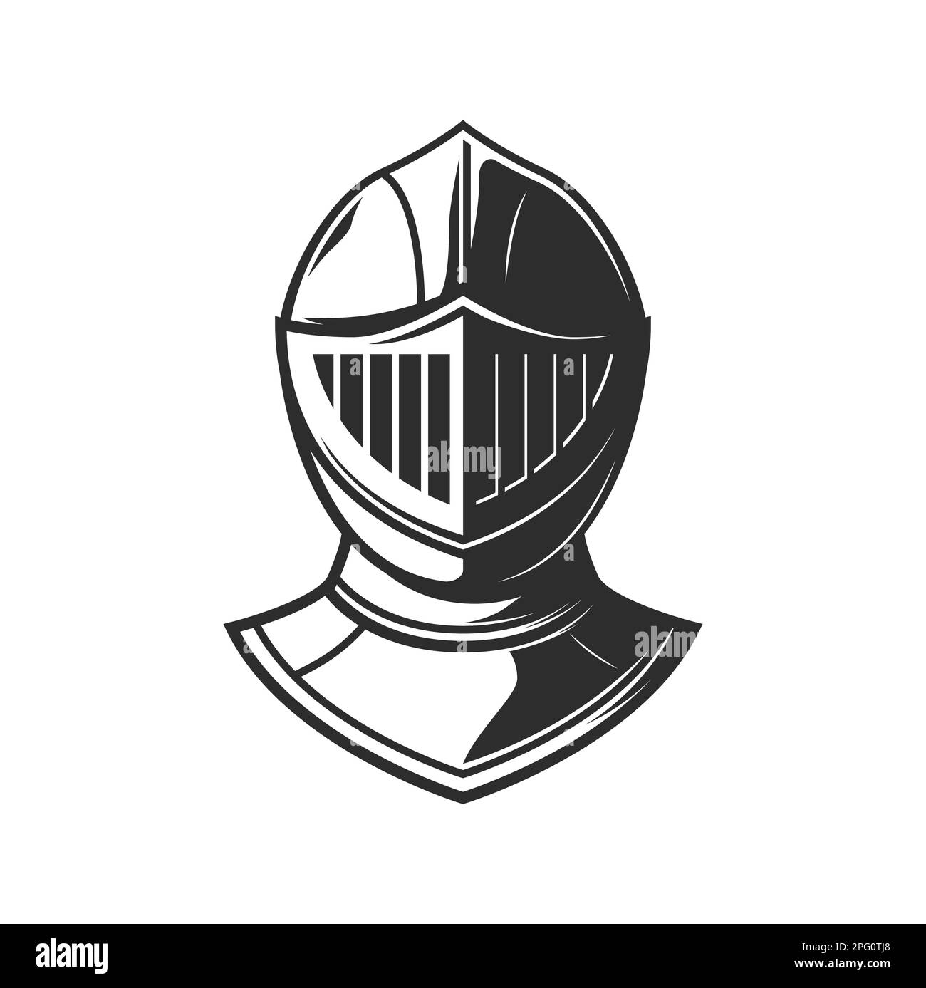 Medieval Helmets Front View