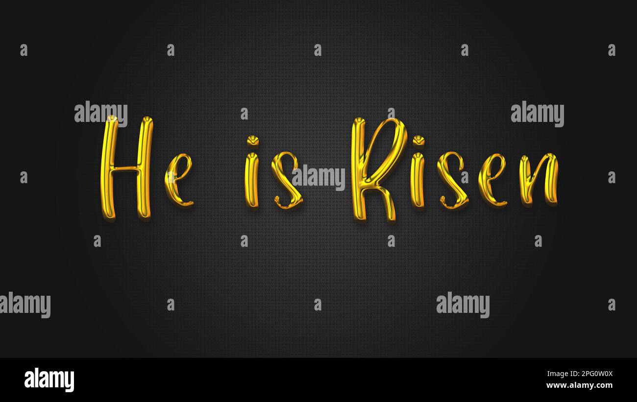 He is risen easter card hi-res stock photography and images - Alamy