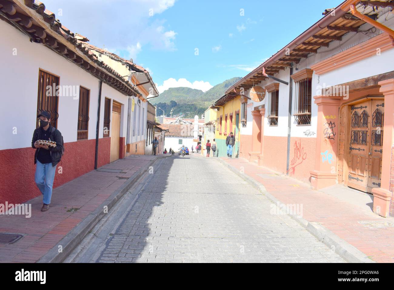 A historical sculpture in Bogota Colombia Stock Photo - Alamy