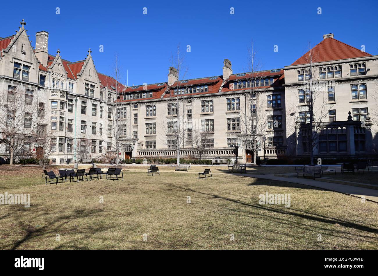 Chicago, Illinois, USA. Amos Jerome Snell Hall, and Charles Hitchcock ...
