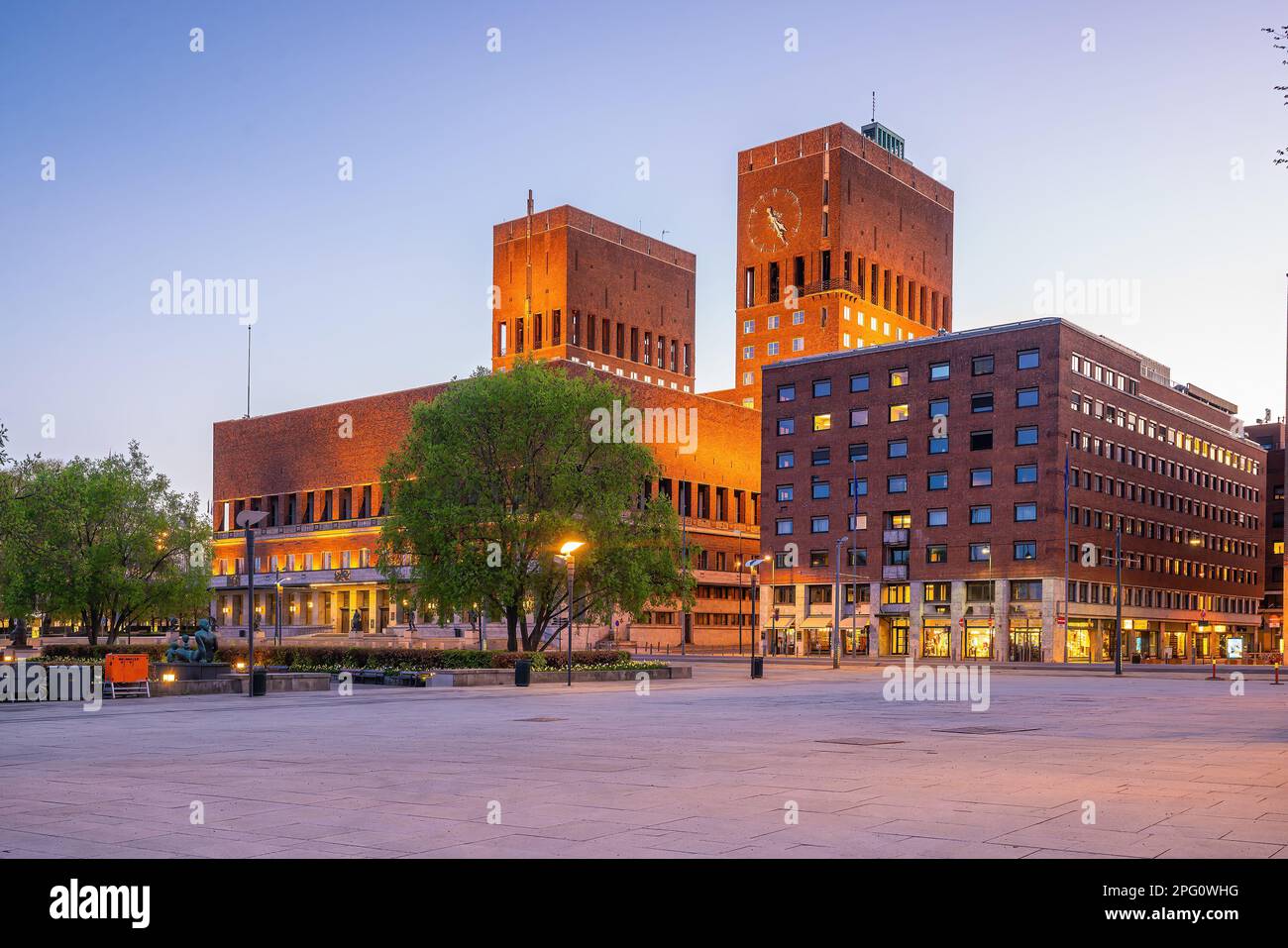 Downtown oslo city hall in hi-res stock photography and images - Alamy