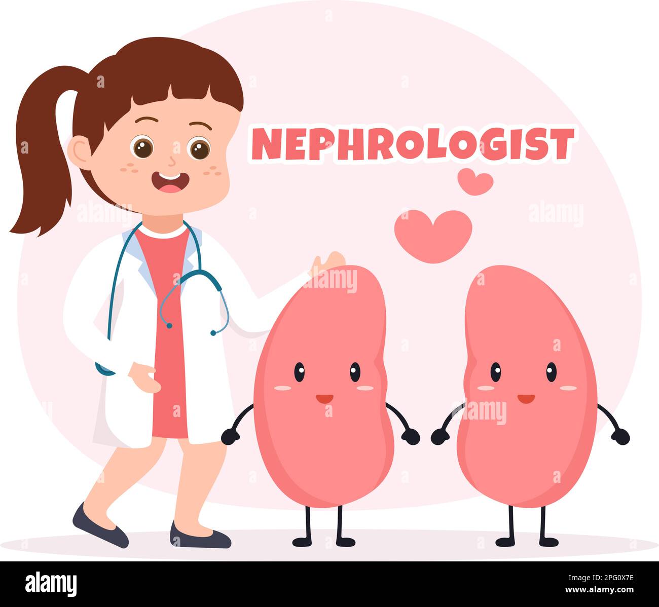 Nephrologist Illustration with Kids, Cardiologist, Proctologist and ...