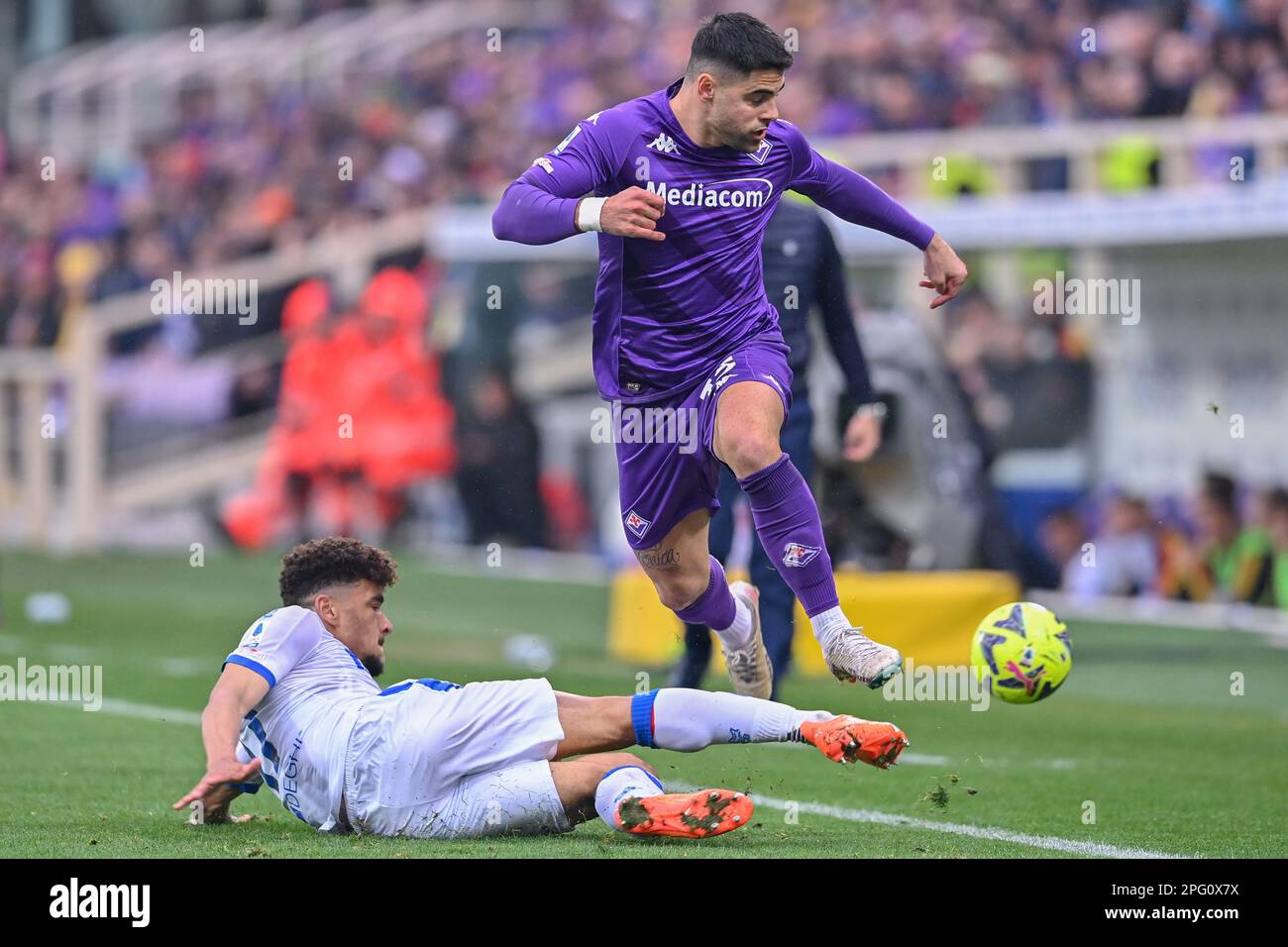 Artemio Franchi stadium, Florence, Italy, March 19, 2023, Riccardo ...