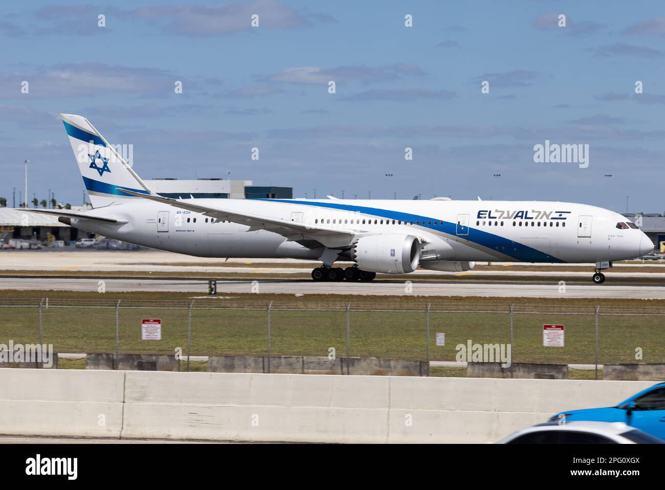 El Al Be787-9 in MIami Stock Photo - Alamy
