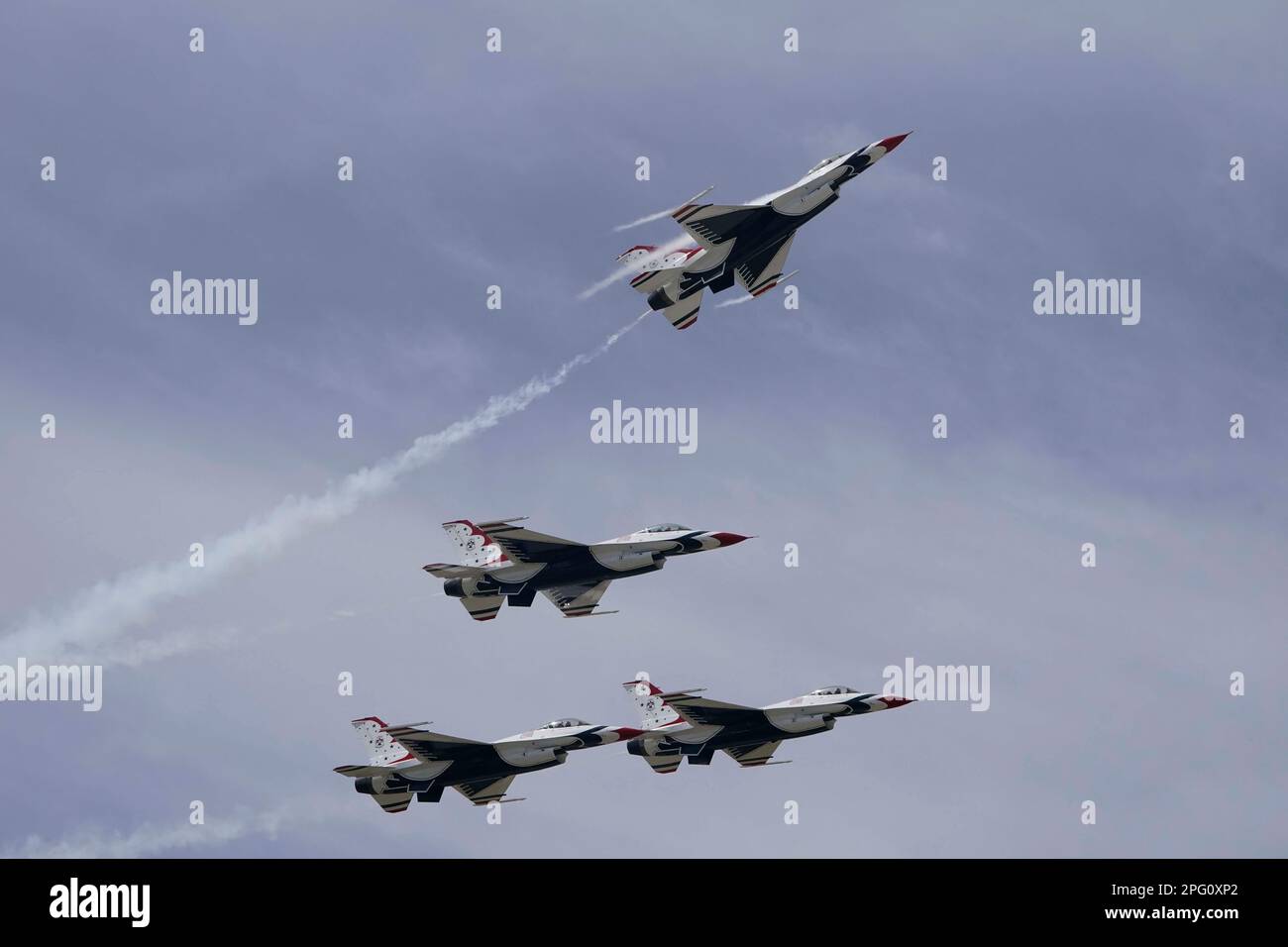 March 17, 2023: United States Air Force jet demonstraion team, The ...