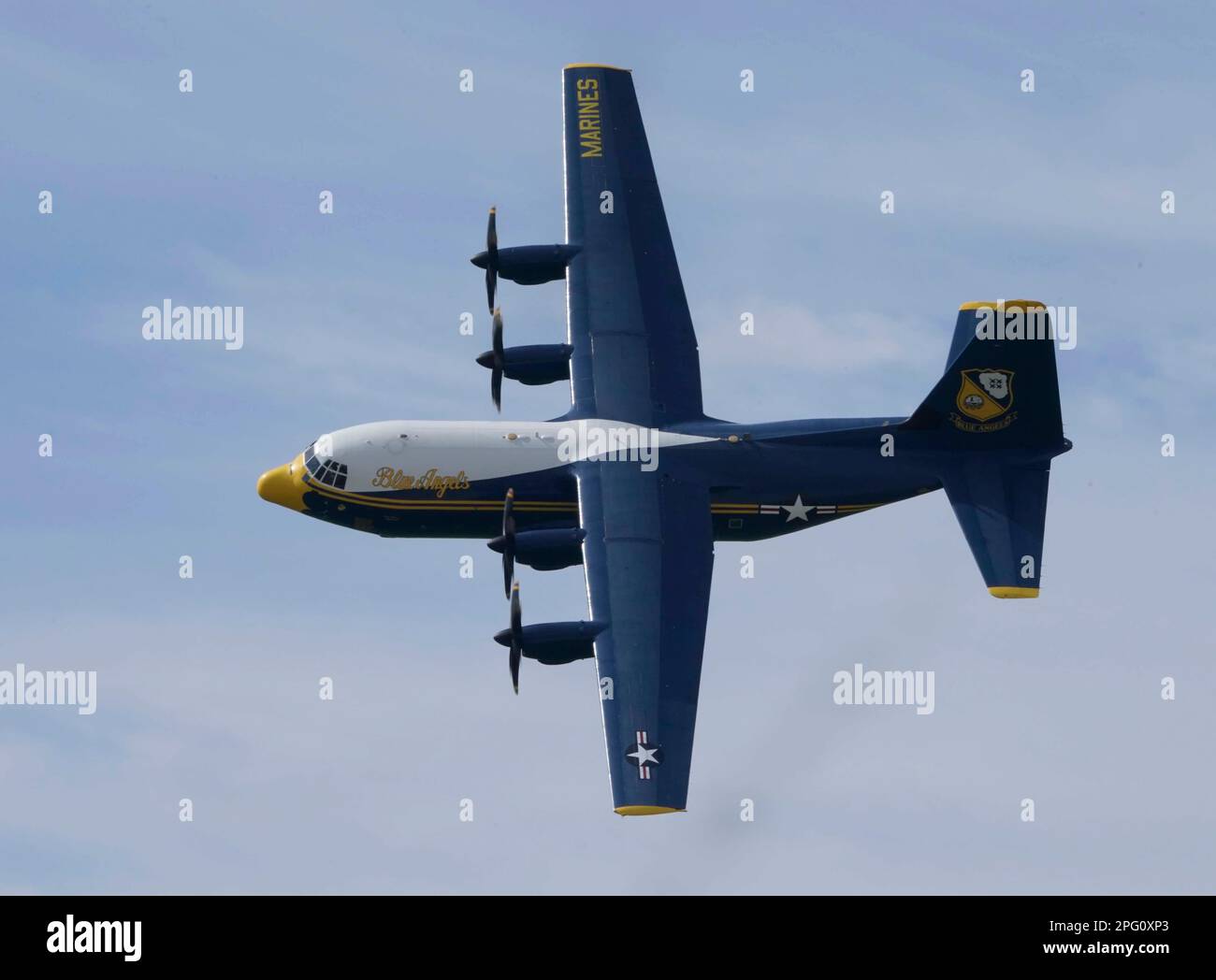 March 17, 2023: FAT ALBERT, the USMC Blue Angeles C-130J trransport ...