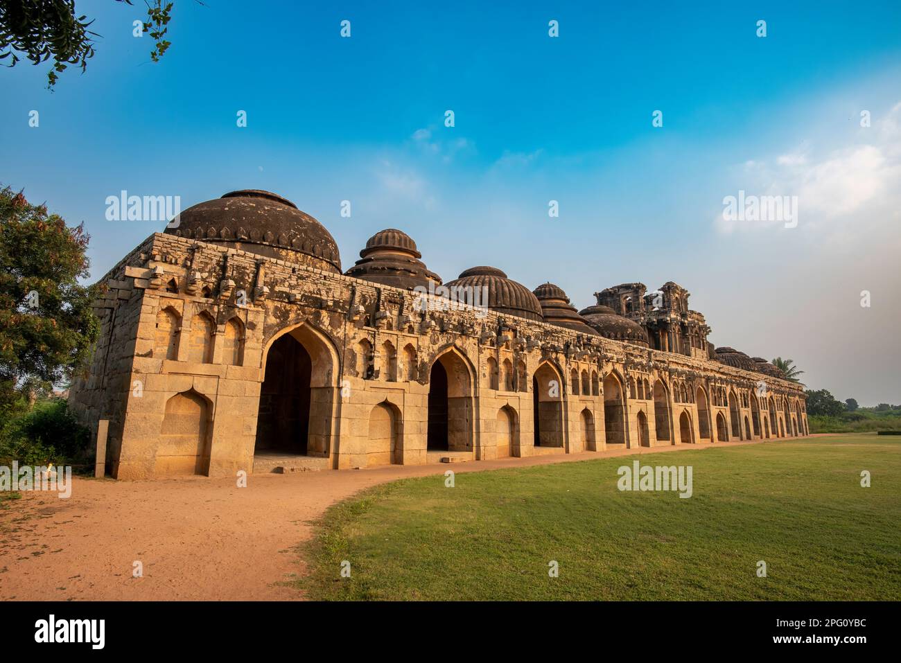 The Elephant Stable in Hampi was used to provide shelter for the royal ...