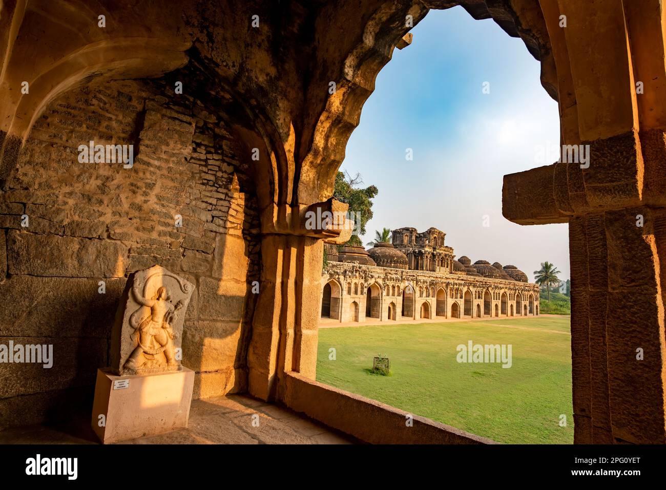 The Elephant Stable in Hampi was used to provide shelter for the royal ...