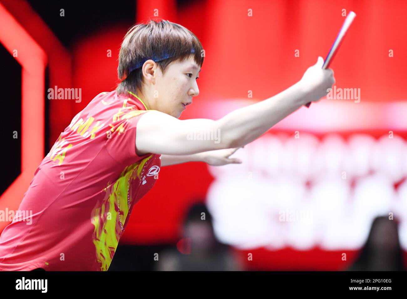 Singapore, Singapore. 18th Mar, 2023. Wang Manyu (CHN) Table Tennis ...