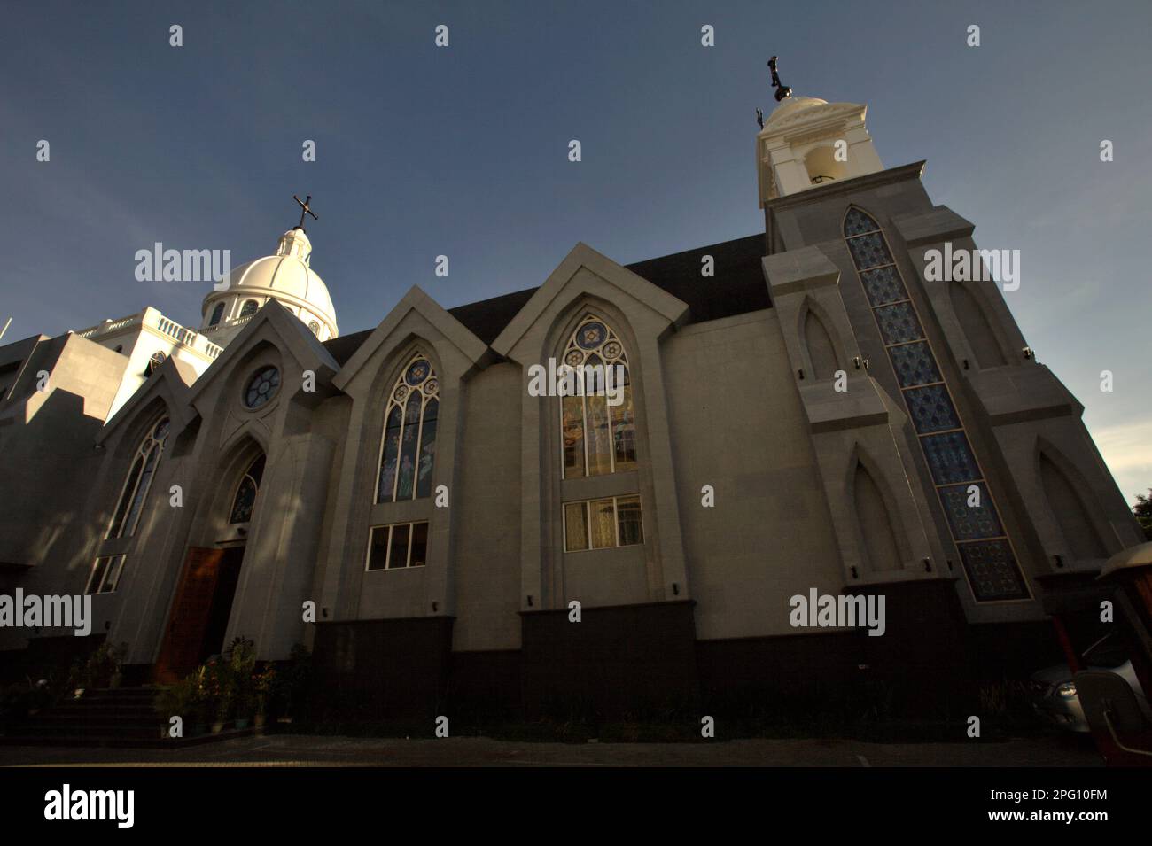A side view of Katedral Hati Tersuci Maria (Cathedral of the Most ...